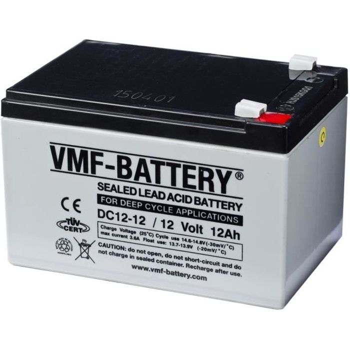 P0 Batterie AMG VMF a decharge profonde 12 V 12 Ah DC12-12 - Cdiscount Auto