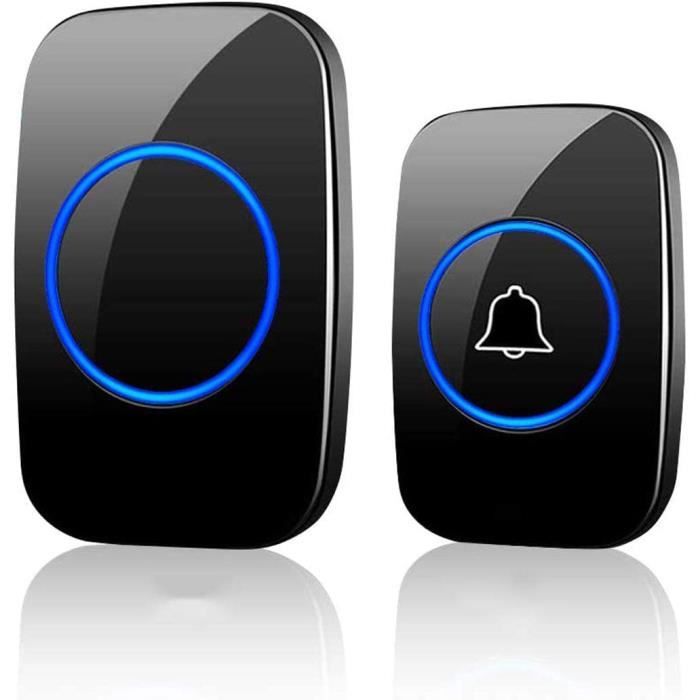 Sonnette sans Fil, sonnettes et carillons de Porte étanches - Portée de ...