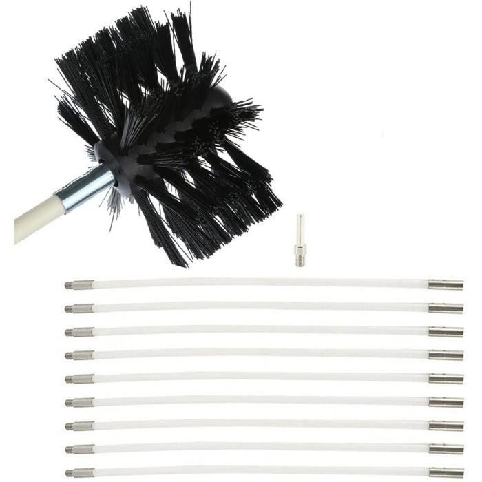 Kit de Ramonage pour Poêle à Granulés Hérisson Ramonage, Brosse pour ...