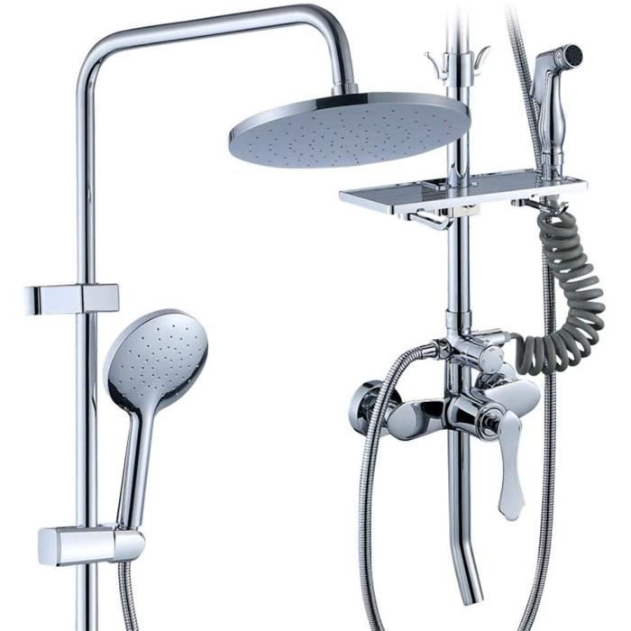 Ensemble De Douche Mural avec Robinetterie De Douche Murale avec Douche ...