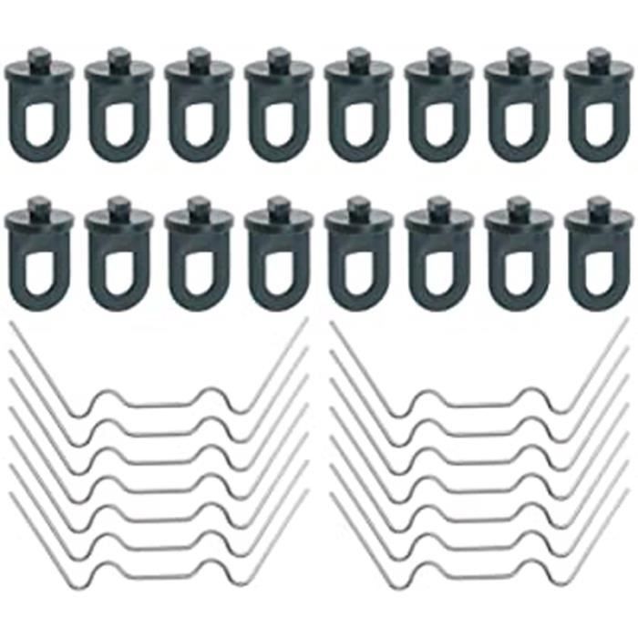 100 Clips De Serre Fixation En Acier Inoxydable En Forme De W Jardin ...