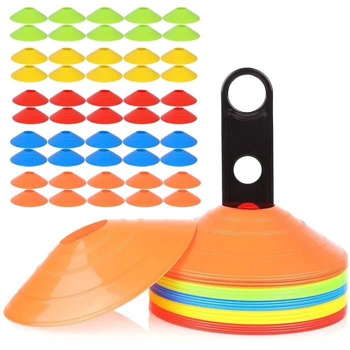 Plots de marquage pour football cône lot de 50 plot sport cônes ...