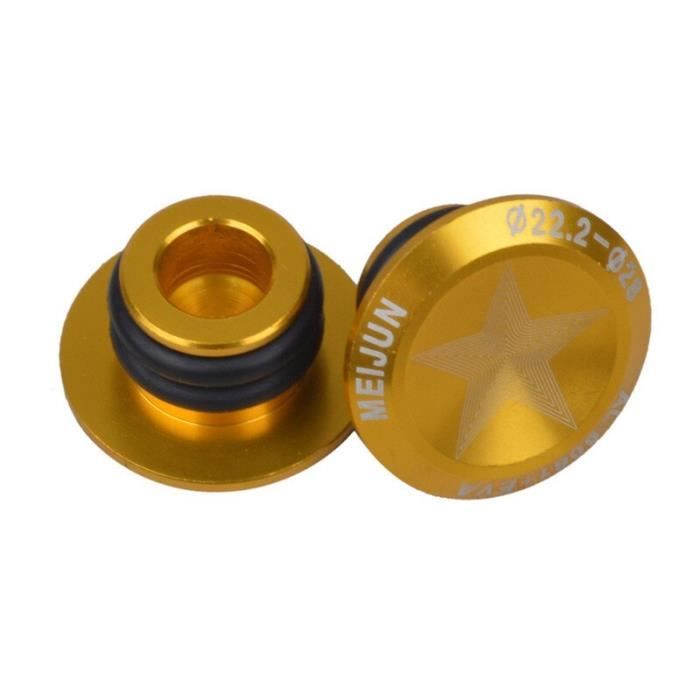 Bouchon d'extrémité de guidon - Vélo - Type gold - Alliage d'aluminium ...