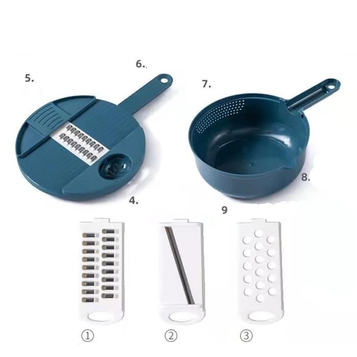 Machine à raper - mandoline,Coupe-légumes multifonctionnel en,trancheur ...
