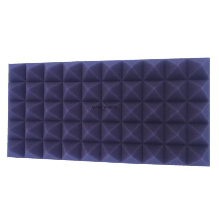 Violet - Mousse Acoustique 3d Pour Studio, 50x25x5cm, 6 Pièces, Mousse ...