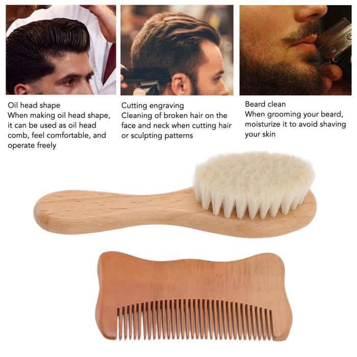 URB--Ensemble brosse à cheveux et peigne à oreilles de chat en bois ...