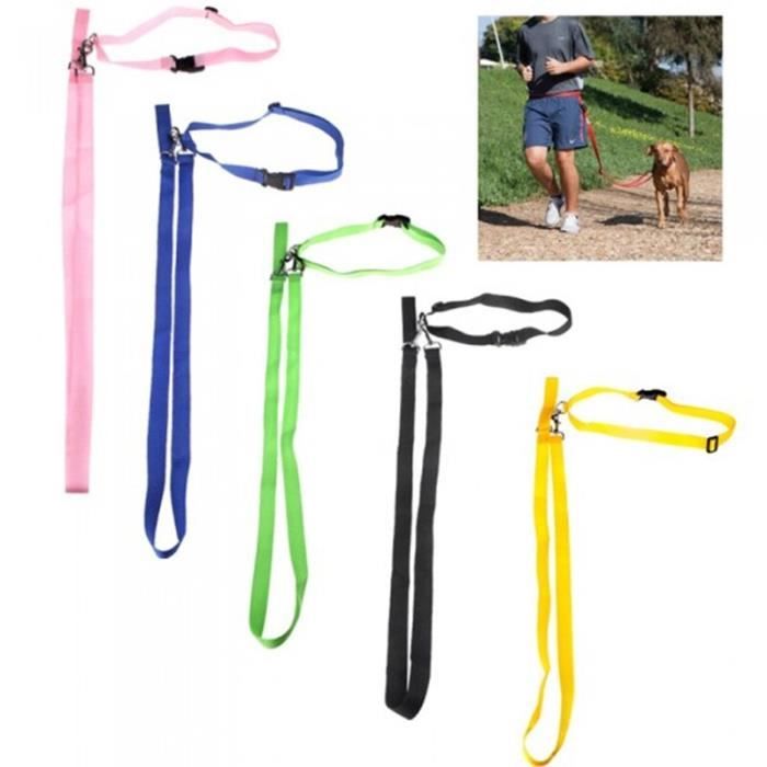 CRAZE Hands Dog Leash Outside Running Leash+Waist Belt Nylon Pet Sport ...