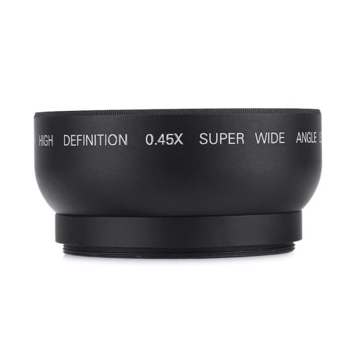 SUC-Objectif grand angle Camera lens 52mm wide angle lens 0.45X wide ...