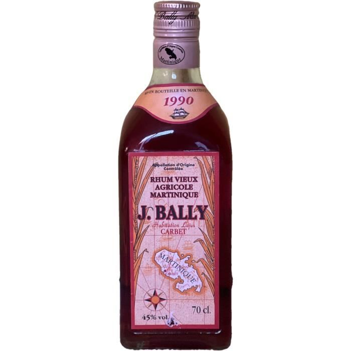 Rhum J. Bally Millésime 1990 - 70cl - La cave Cdiscount