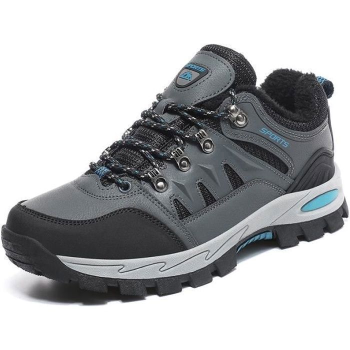 Chaussures marche randonnées Hommes Trekking Outdoor Gris - Cdiscount Sport