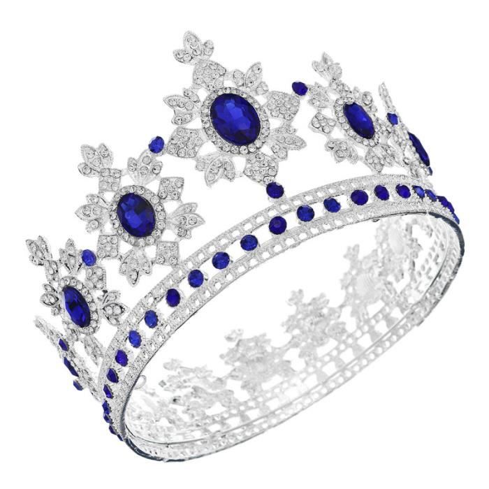 Diadème, Bijoux Mariage Couronne de strass cristal Princesse Headband ...