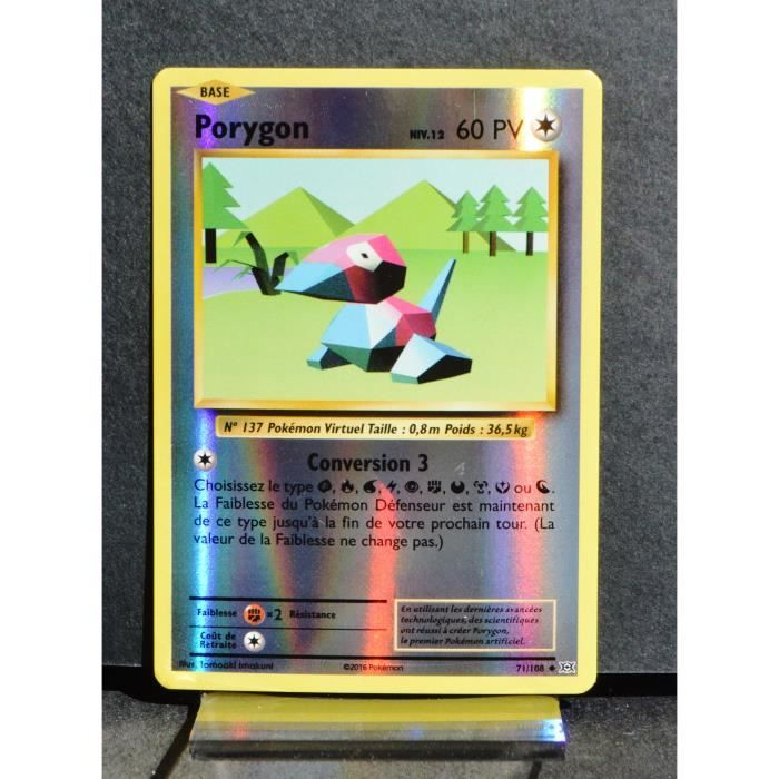 Carte Pokémon 71-108 Porygon Niv.12 60 PV - REVERSE XY - Évolutions ...