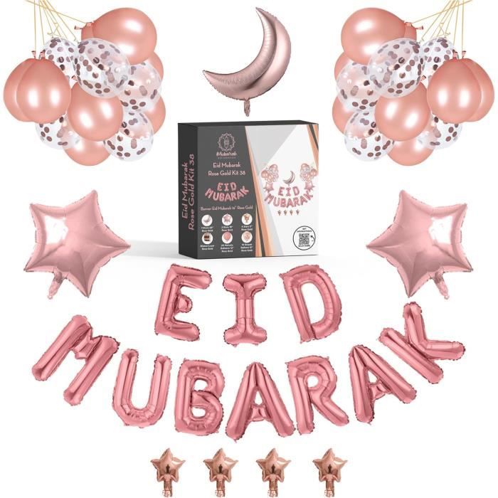 Eid By Mubarak Decoration - Ballon Aid Moubarak - Banderole Gonflable ...