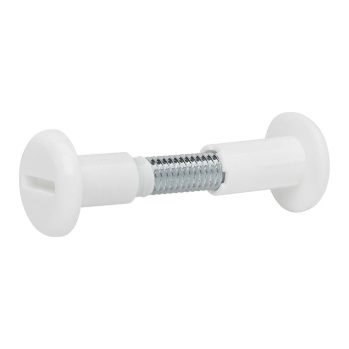 20 pièces SOTECH Vis de Raccordement de Meuble blanc Ø- trou de perçage ...