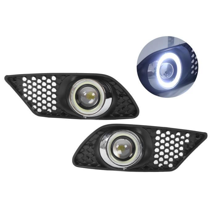ZJCHAO Front Bumper LED Fog Light Grill, 2pcs A2048850253 Replacement ...
