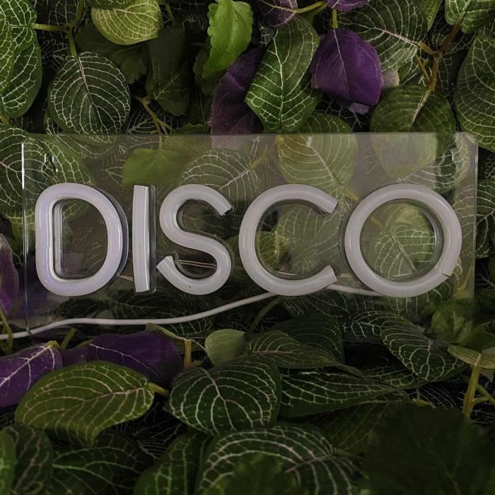 Disco Bleu Néon Led Néon Panneau De Publicité Lampe Art Fête Décoration ...