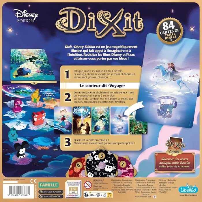 Jeu de société Dixit - DEBSY - Édition française - 3 à 6 joueurs - Dès ...