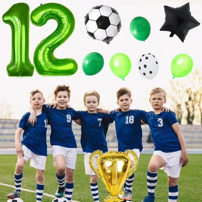 Football Décoration Anniversaire 12 Ans Enfant Garcon Ballons Vert ...
