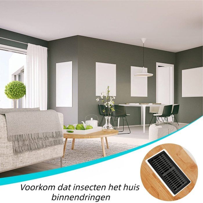 Hotte de sol aspirante en 2 pièces - Grille de ventilation magnétique ...