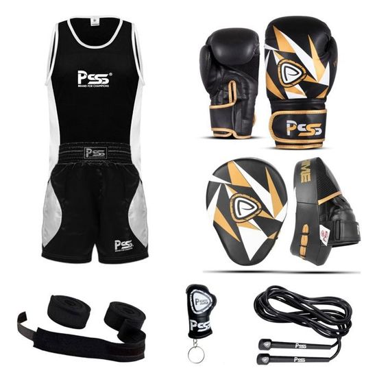 Ensemble Boxe Enfants - PSS - Kit 6 Pièces - Gants 4Oz - Short ...