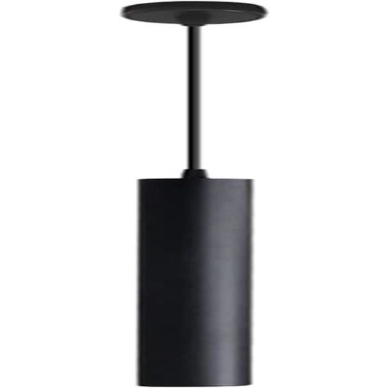 Lustre 3W Spot Led Lumière Noir Long Tube Lustre Plafonnier Cylindre ...
