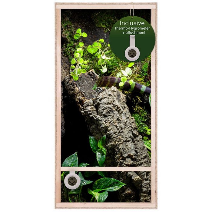 Repiterra® Terrarium vertical 60x120x60cm en bois pour reptiles et ...