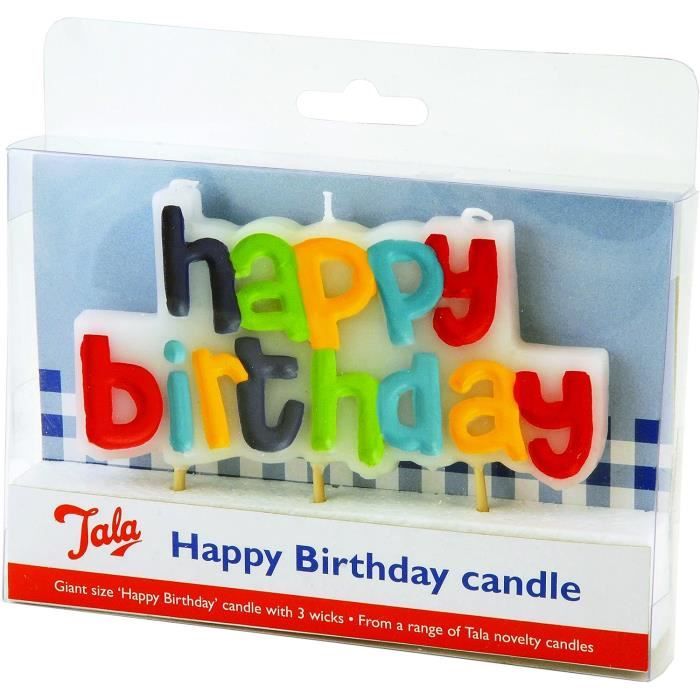 George East Housewares Bougie Happy Birthday[x4464] - Cdiscount Maison
