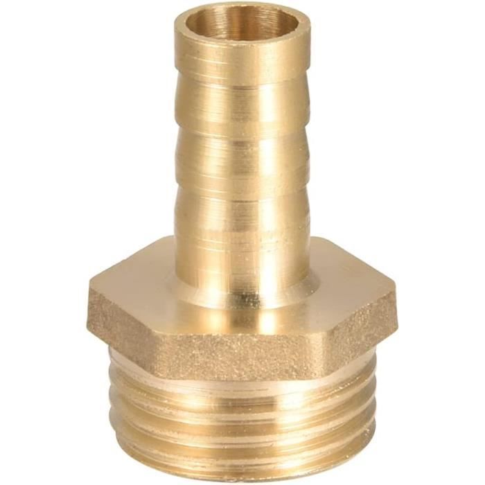 Raccord Cannelé Laiton Tuyau Connecteur Adaptateur 10 mm Barbeléx G1-2 Mâle Tuyau.[Y595 ...