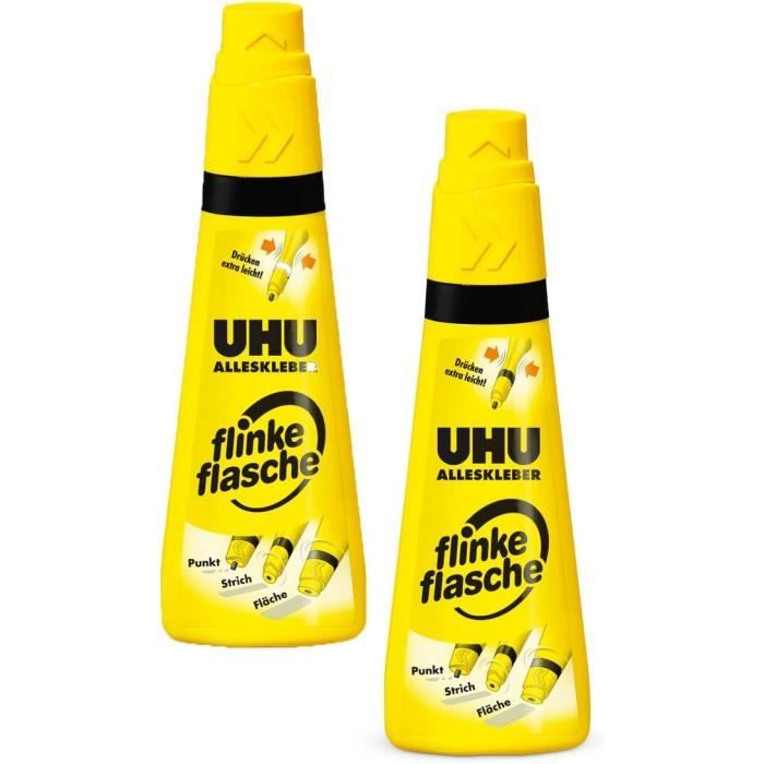 UHU Lot de 2 flacons de colle universelle 90 g [618] - Cdiscount Bricolage