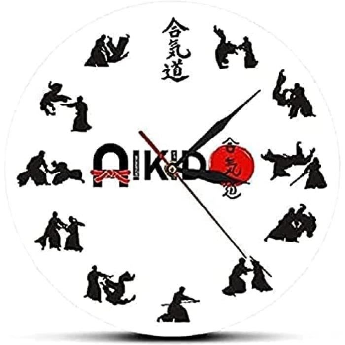 Horloge Murale Horloge Murale Les Sept Vertus Du Bushido Style De ...