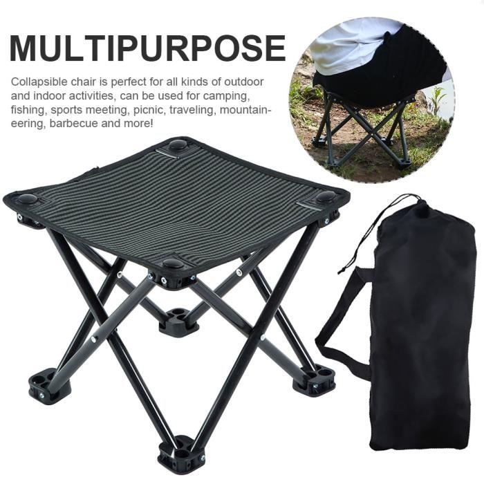 Pêche,Chaise pliante Portable d'extérieur, Mini voyage, plage, Camping ...