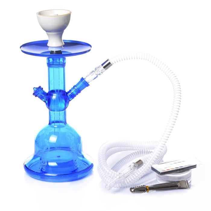 Chicha,Kit de Chicha avec lumière LED, plaque de tabac, bol, tuyau ...