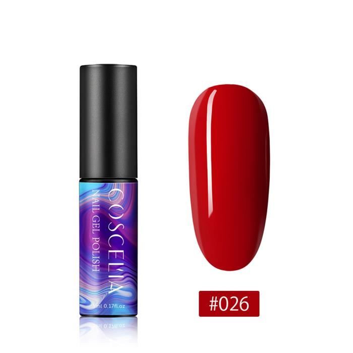 COSCELIA Soak Off UV LED Vernis à Ongles Gel Semi-Permanent 5ml Gel ...