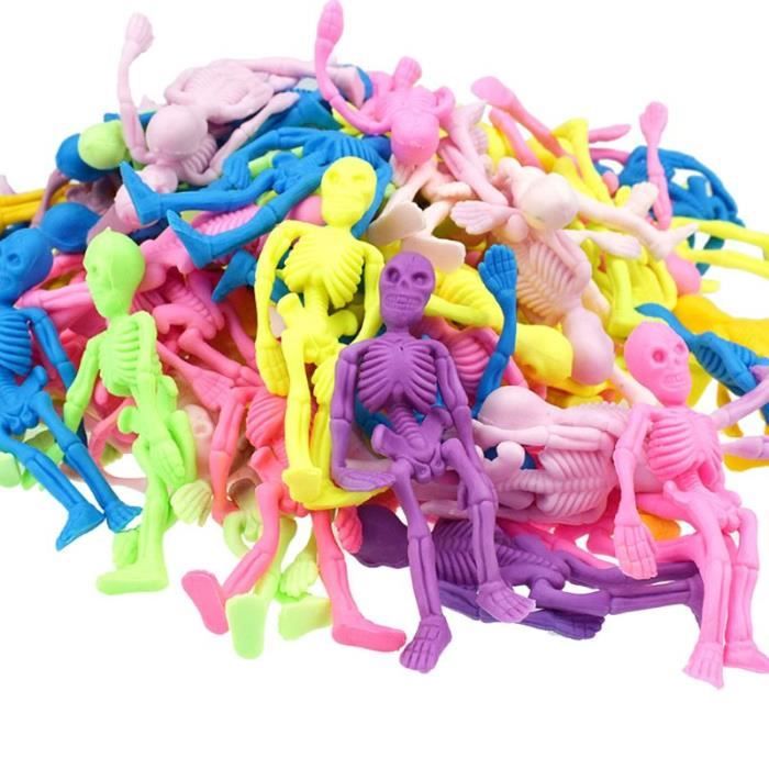 5-50 pièces/ensemble crâne poupée TPR squelette Zombie jouets élastique ...