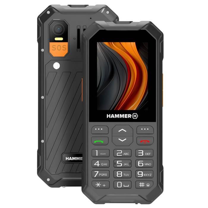 Téléphone Résistant - HAMMER - 6 LTE - IP68 - Réseau 4G - Batterie 2500mAh - Cdiscount Téléphonie