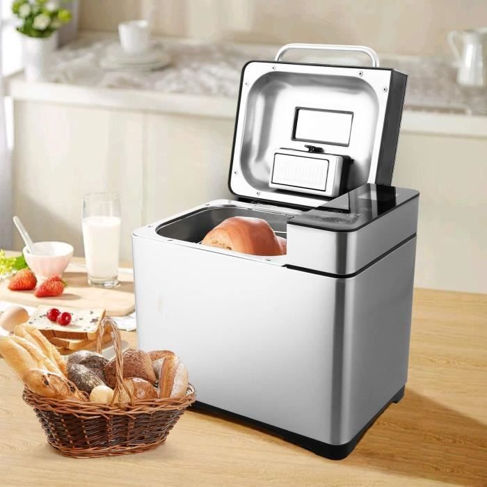 MEYKEY Machine à pain multifonctionnelle 19 programmes 1kg de capacité ...