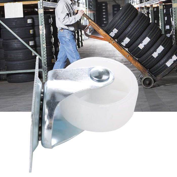 HURRISE Roulette de 1 Roulette Pivotante Roulette Pp Métal 4 Pièces 1.5 ...