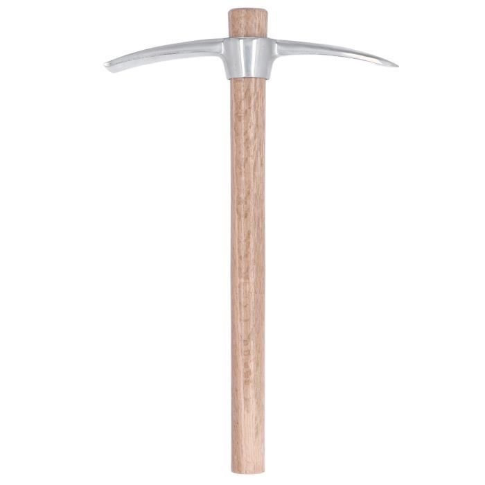 HURRISE outil de jardinage de houe Pioche en acier inoxydable de 450 MM ...