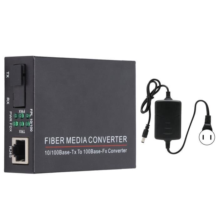 Qiilu Routeur à fibre optique Émetteur-récepteur fibre TBC‑MC3312ES20A ...