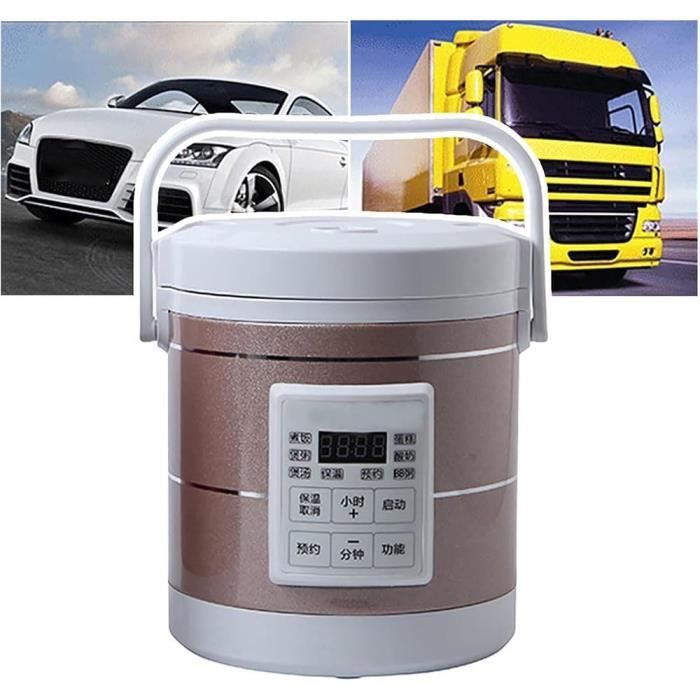 Mini Cuiseur À Riz 12 V 24 V, Chauffe-Repas 1,2 L, Boîte À Déjeuner ...