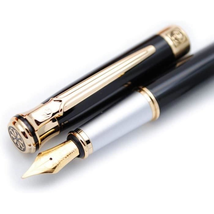 Picasso 903 Stylo plume suédoise Flower King (noir, plume F) A627 ...