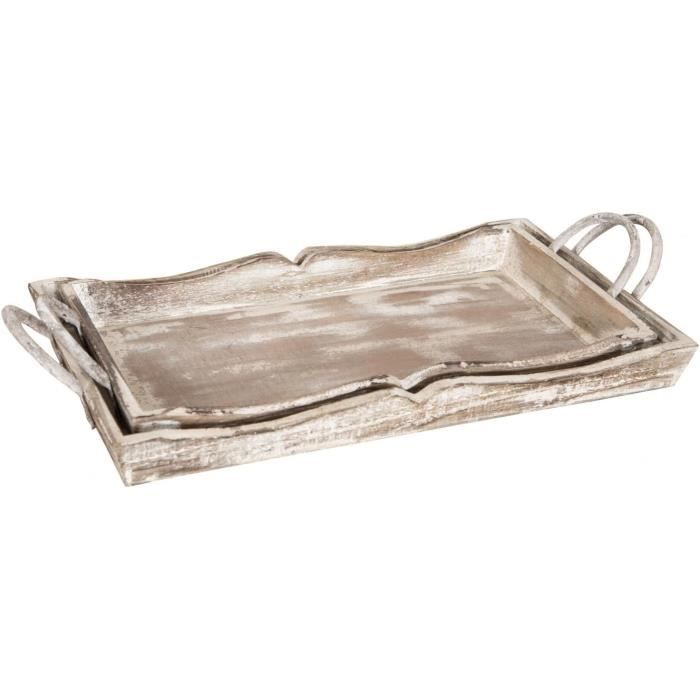 Set 2 Plateau En Bois-Plateau De Lit-Plateau De Service-Plateau ...
