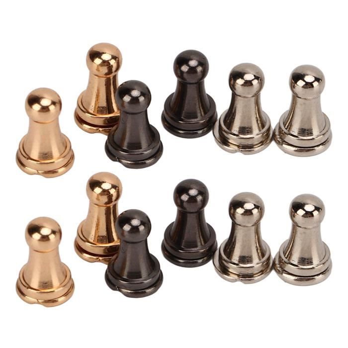 Tbest Vis à rivet bouton 30 pièces vis à Rivet à tête ronde en laiton ...