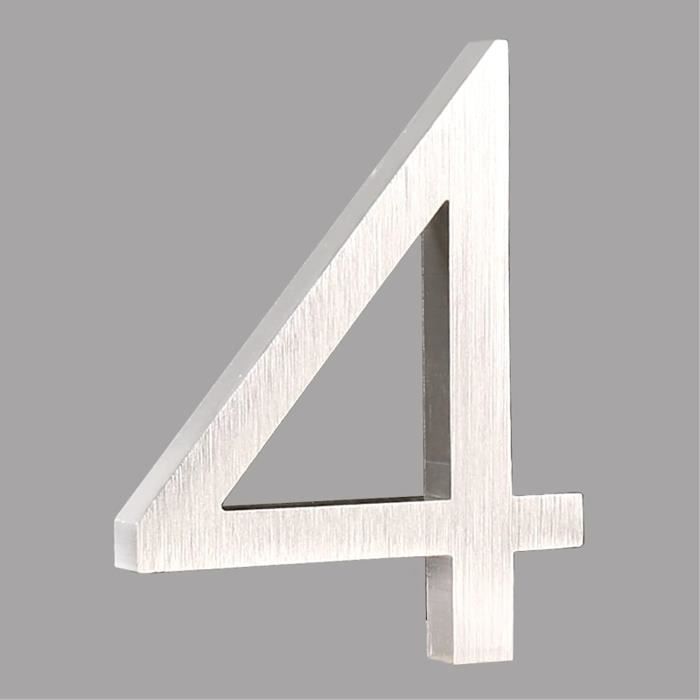 Floating House Number 6 Inch Stylish Door Numbers Alphabet Plaque ...