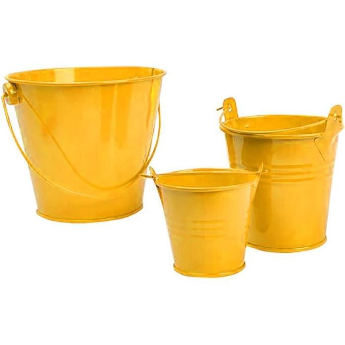 Pots De Fleurs Colorés En Metal Pot De Fleur Extérieur Plante Avec ...