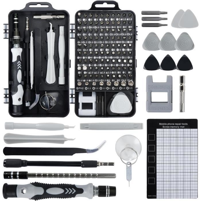 122 En 1 Kit Tournevis De Précision, Portable Mini Tournevis Outils De ...