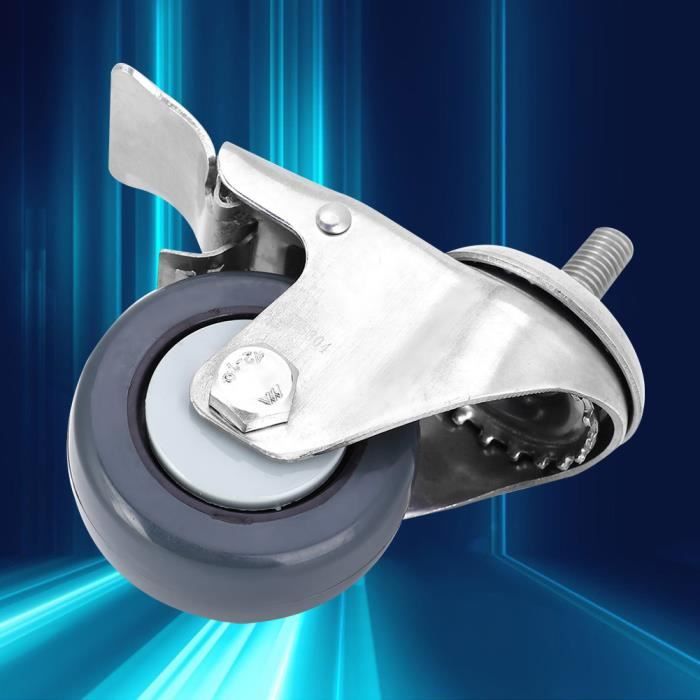 YOSOO Roue de frein 4 pouces Roue universelle de frein haute résistance ...