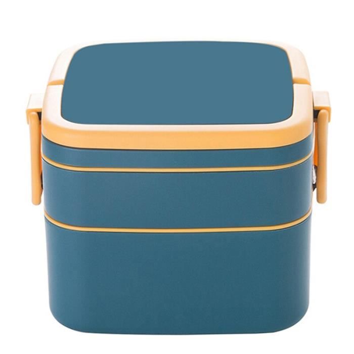 LUNCH BOX,Navy Blue--Boîte à déjeuner Portable à 2 niveaux, conteneur ...