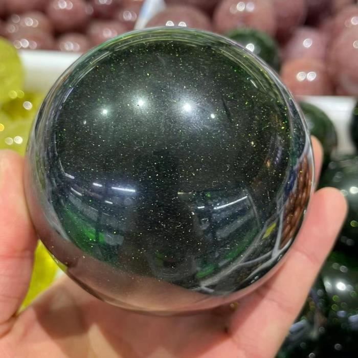 PIERRE VENDUE SEULE,30-40mm--Boule de cristal quartz vert naturel 40 ...