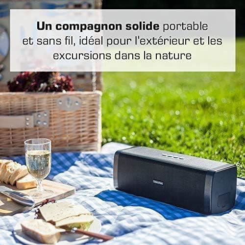 D Fine Enceinte Bluetooth Hifi 50W - Mini Sono Portable, Son Stéréo ...